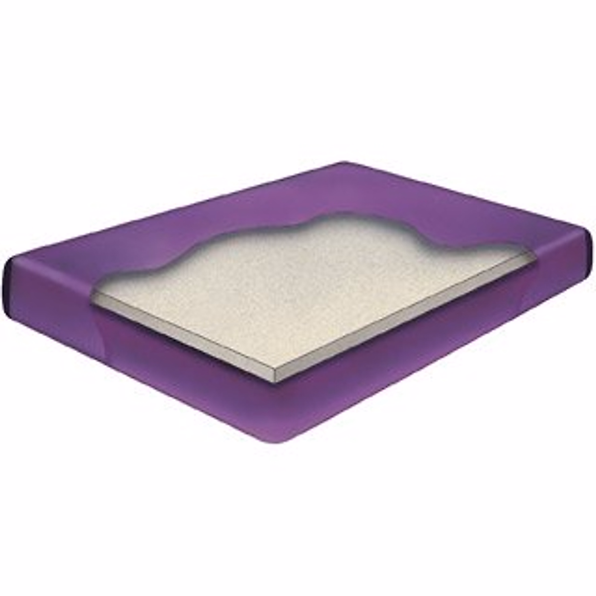 Boyd's Queen Semi-Waveless Hardside (Wood Frame) Waterbed Mattress