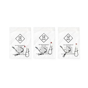 3 Pack 'Fish Finder' Red Drum Surf Fishing Rigs 100LB Mono (6/0)