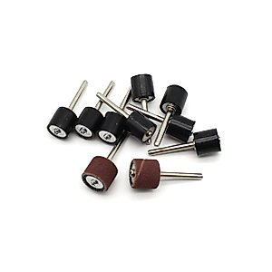 TMAX 10 pc 1/2 Inch Rubber Mandrel Sand Drum Holder 1/8 Inch Shank for Dremel Rotary Tools