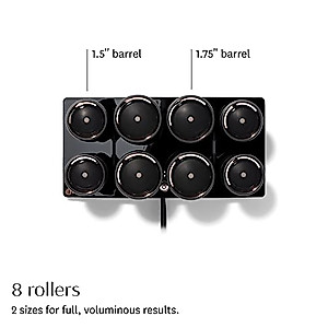 T3 - Volumizing Hot Rollers LUXE | Premium Hair Curler Set for Long Lasting Volume, Body & Shine | Set of 8 - 4 XL (1.75") & 4 Large (1.5”)