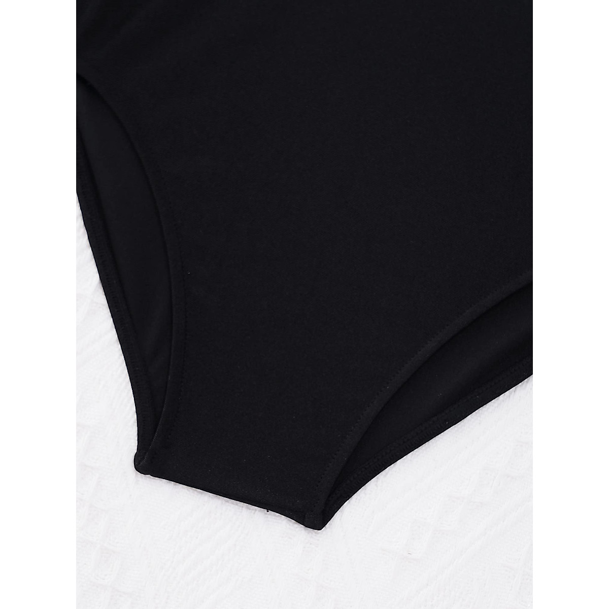 Aislor Girls' Ballet Dance Leotard Sleeveless Mesh Patchwork Criss Cross Back Unitards Gymnastic Jumpsuit Activewear Red&Black 14 Years