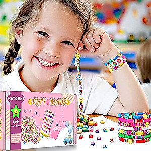 1140Pcs Flower Smiley Face Beads Polymer Clay Bead Kit Include y2k Mixed Fruit Spacer Trendy Clay Beads Charms for Jewelry Making, Bracelet Making Kit Accessories for Women Girls