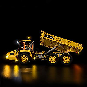 T-Club Upgrade Light Kit LED Lights for Lego 42114 Technic 6x6 Volvo Articulated Hauler RC Truck (Not Include Lego Model) (Upgrade Style)
