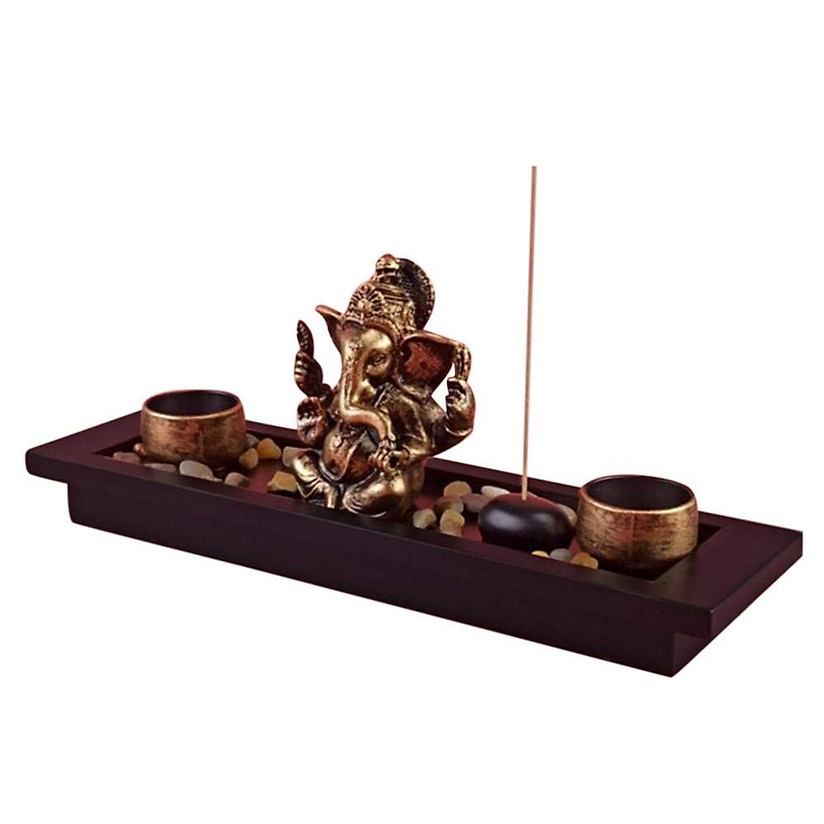 YYW Tabletop Buddha Zen Garden Incense Holder Ornament Incense Burner Sticks Incense Holder for Decor Meditation Relax (Elephant)