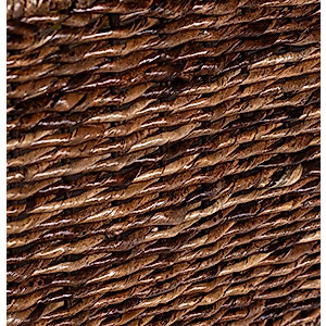 BirdRock Home Seagrass Rolling File Cabinet - Storage Organizer Box with Lid - Home Office Decor - Decorative Organize - Letter Legal Hanging Filing Container - Strong Durable Toy Pillow - Espresso