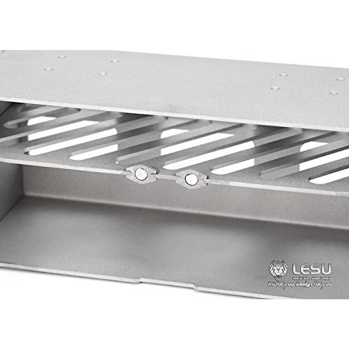 TOUCAN RC HOBBY Lesu Spare Part Metal Tool Box for 1/14 Rc Tractor Truck Hn700 DIY Model