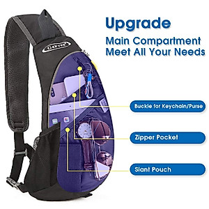 G4Free Sling Bags Chest Backpack For Man + RFID Multipurpose Left Right Sling Backpack For Cycling Hiking
