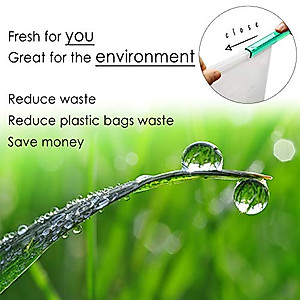 Reusable Quart Freezer Bags. 5 Thick, qt 30 Oz, Clear, Heavy Duty, LEAKPROOF, AIRTIGHT | 100% Food Grade Silicone Food Storage Bags