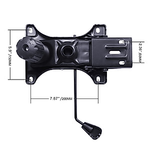 yaaqoo Office Chair Swivel Tilt Control Seat Mechanism Replacement Base Heavy Duty 500Lbs for Executive Desk and Gaming Chairs Mounting Hole Dimension 200MM×150MM