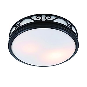 HUNTER 83007 Sona Decorative Bathroom Ventilation Exhaust Fan with Light and Night-Light, Matte Black, 110 CFM