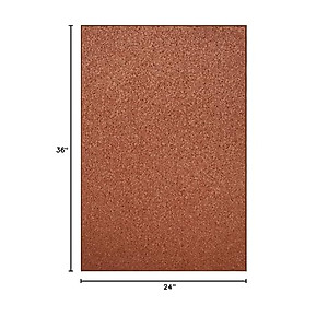 Furnish my Place Modern Plush Solid Color Rug - Rust, 2' x 3', Pet and Kids Friendly Rug. Made in USA, Area Rugs Great for Kids, Pets, Event, Wedding