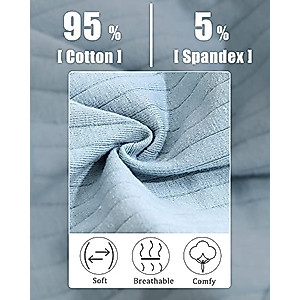 FINETOO 6 Pack Cotton Thongs for Women Breathable Low Rise Bikini Panties Womens Thong Underwear Sexy S-XL