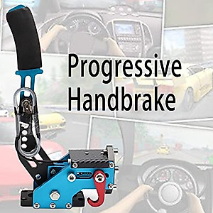 YESHMA 64 Bit USB Handbrake PC Handbrake & Non-Contact Plus Hall Sensor Compatible With G25/27/29/920 T500 T300,Professional Gaming Peripherals using for Racing Games(Blue without Clamp)