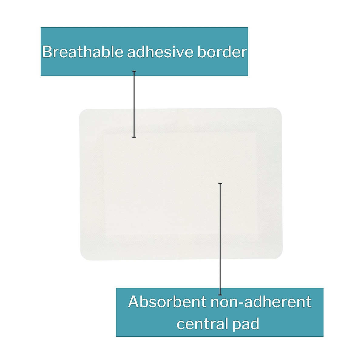 McKesson Island Dressing, Sterile, Polypropylene/Rayon, 6 in x 8 in, 25 Count, 1 Pack