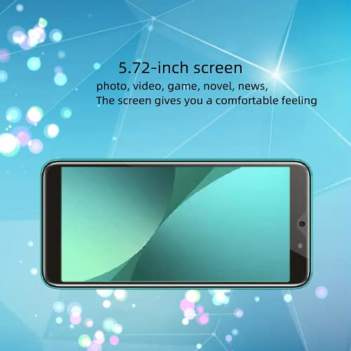 zsddzzy Unlocked Cell Phone，W8, Android Smartphone, 5.72-inch Screen，Dual SIM Card，1G RAM， 8G ROM，Only Supports Dual SIM Card Frequency Band of 3GWCDMA ：850/2100MHZ（Purple）