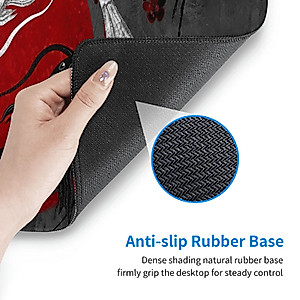 Browrrsson Japanese Art Mouusepad Japanese Art Koi Fish Gaming Mouse Pad Extended Stitched Edges Mousepad,Large Mouse Mat Desk Pad Personalized The Office Mouse Pad 31.5 X 11.8 Inch