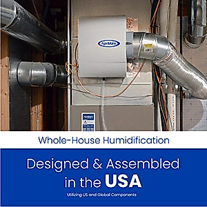 AprilAire 600M Whole-House Humidifier, Manual High Output Furnace Humidifier, Large Capacity Whole-House Humidifier for Homes up to 5,000 Sq. Ft., White