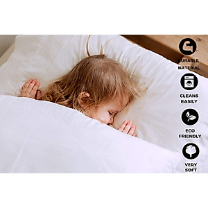 Lasimonne White Pillowcases,Pack of 6, Standard/Queen Size, 200 Thread Count Percale, CVC Pillow Cover