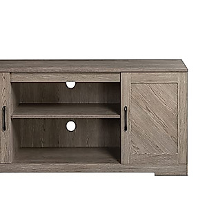 ZINUS Bennett TV Stand for TVs up to 65”, Farmhouse Style Entertainment Center, TV Stand with Storage, Living Room or Bedroom Furniture, Grey