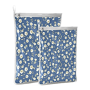 Mesh Laundry Bags with Hanging Loop Mesh Wash Bags for Delicates Washing Machine Lingerie Bras Socks Clothes 2Pcs Vintage Floral