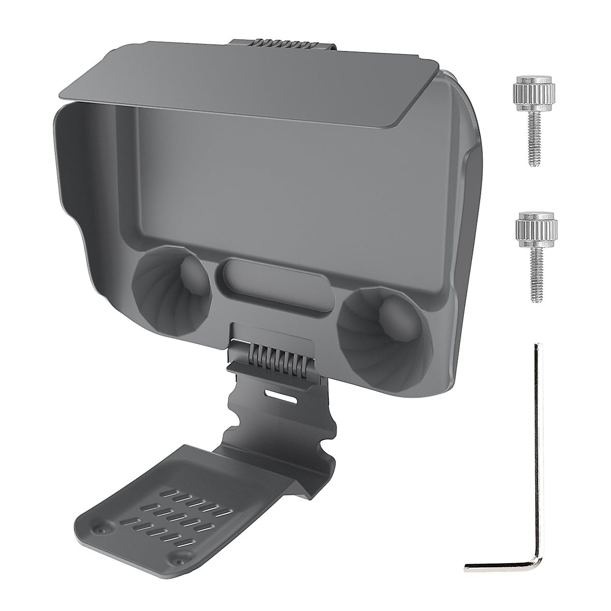 Anbee Upgrade 2-in-1 Protector Cover & Monitor Sun Hood for DJI RC 2 Remote Controller, Compatible with DJI Air 3S / Mini 4 Pro Drone (For DJI RC 2 Controller)