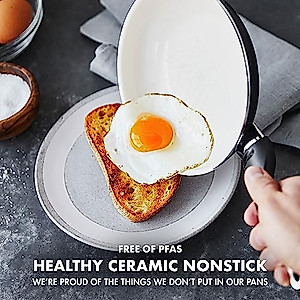 GreenPan Rio Healthy Ceramic Nonstick 16 Piece Cookware Pots and Pans Set, PFAS-Free, Dishwasher Safe, Black