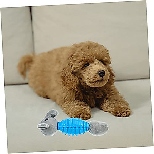 NOLITOY 2pcs Pet Toy Dog Grinding Toys Dog Molar Plaything Animal Dog Chew Toy Dog Dental Toys Dog Sound Toys Teething Toys for Puppies Outside Toys Soft Toy Plush Cartoon Dog Pet Supplies