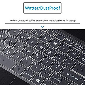 Keyboard Cover for MSI Raider GE77HX GE77 GE76 GE75 GE63, MSI Stealth GS76 GS75, MSI Vector/Leopard GP76 GP75, MSI Katana GF75, MSI Titan GT76, MSI Pulse GL75 GL65 15.6 17.3 MSI Gaming Keyboard Skin