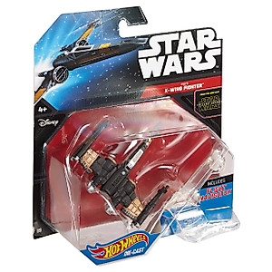 Hot Wheels Star Wars Starship Poe Dameron's X-Wing Fighter (Closed Wing Orange)