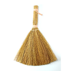 6 inch Natural Straw Mini Craft Brooms 12 Pieces