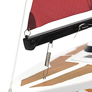 PLAYSTEM Voyager 400 RC Controlled Wind Powered Sailboat in Blue - 26" Tall