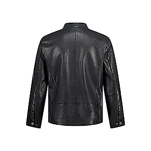 JP 1880 Menswear Big & Tall Plus Size L-8XL Biker Style Jacket black XXXXXX-Large 815880130