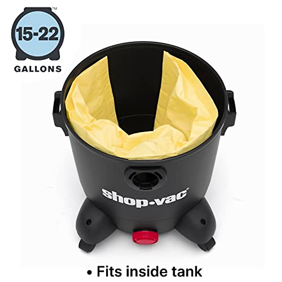 Shop-Vac 9067300 Genuine 15-22 Gallon High-Efficiency Disposable Collection Filter Bag, (2 Pack)