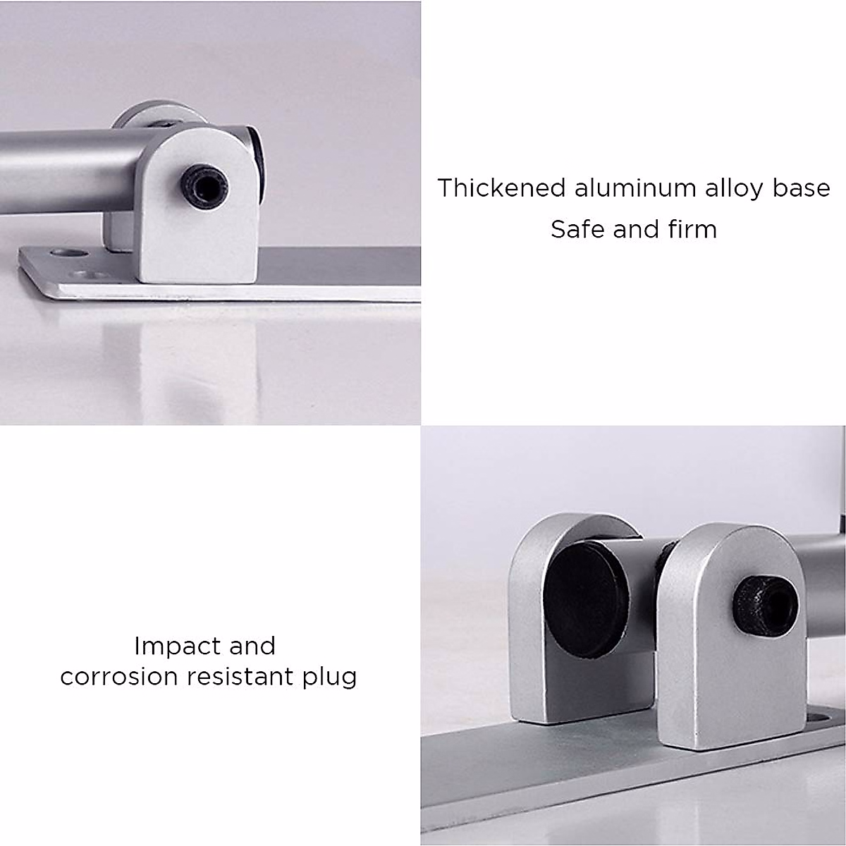 Botabay Handicap Grab Bars Rails 23.6 Inch Toilet Handrails Bathroom Safety Bar Hand Support Rail Handicapped Handrail Accessories for Seniors Elderly Disabled Mounted Bath Grips