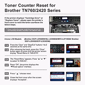 myCartridge SUPCOLOR Compatible Toner Cartridge Replacement for Brother TN760 TN 760 TN730 TN 730 to use with DCP-L2550DW HLL2390DW HLL2395DW HL-L2370DW MFC-L2710DW MFC-L2730DW Printer ( 4 Black)