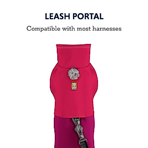 Ruffwear, Sun Shower Dog Raincoat, All-Weather Jacket, Waterproof, Windproof & Lightweight, Hibiscus Pink, Large