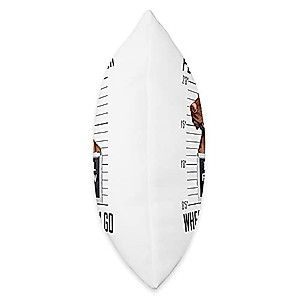 Funny Vizsla Dog Owner Shirts & Gifts Personal Stalker Dog Vizsla I Will Follow You Mugshot Throw Pillow, 16x16, Multicolor