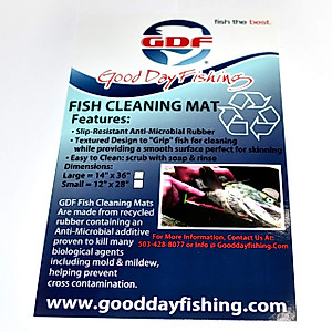 Good Day Fishing GDF Fish Cleaning Mat (Small- 12"x28")