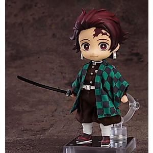 Good Smile Demon Slayer: Kimetsu no Yaiba: Tanjiro Kamado Nendoroid Doll Action Figure, Multicolor