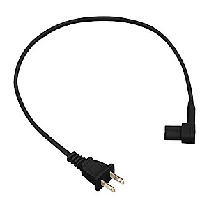 Vebner 19.5in Power Cord Compatible with Sonos One, Sonos One SL, Sonos Play-1 Speakers - Power Plug Cable (Short, Black)