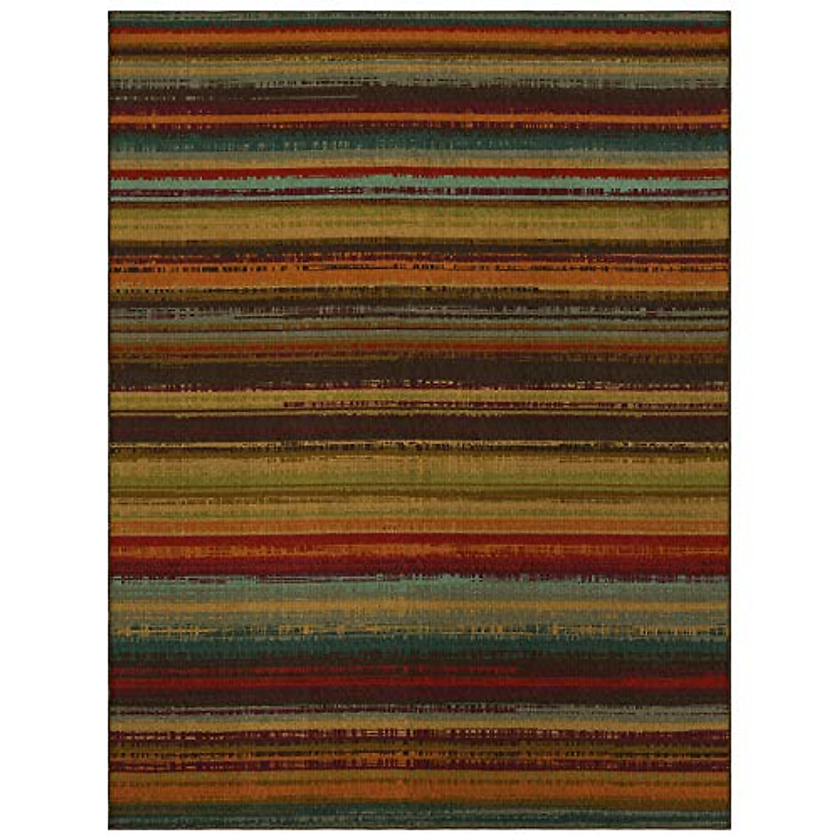 Mohawk Home Avenue Stripe Area Rug, 7'6" x 10', Brown/Tan