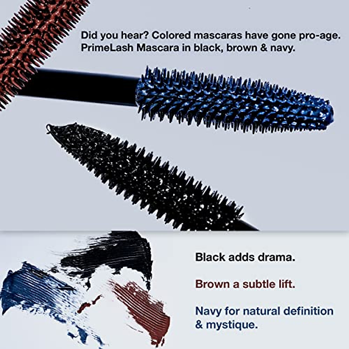 Prime Prometics PrimeLash Mascara for Women over 50 – Volumizing, Incredible Length in 2 Coats – Long-Stay, Zero Clumps, Hypoallergenic (Black)