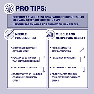 BASE LABORATORIES 5% Lidocaine Numbing Cream for Tattoos, Piercings, Waxing - Tattoo Numbing Cream, Topical Anesthetic Cream I Numb Gel Brazilian, Microneedling, Microblading Lip Injections - 4 FL oz