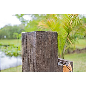 Kenroy Home 51017WDG Lincoln Outdoor Water Fountain, Dark Wood Grain, Small