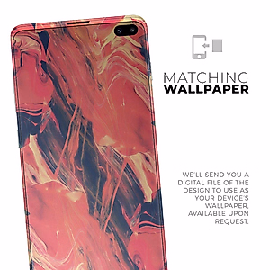 DesignSkinz Liquid Abstract Paint Remix V92 Protective Vinyl Decal Wrap Skin Cover Compatible with The Samsung Galaxy S20 (Screen Trim & Back Glass Skin)