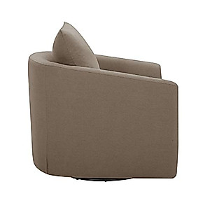 Amazon Brand – Stone & Beam Elisabet Upholstered Swivel Chair, 33.5"W, Slate