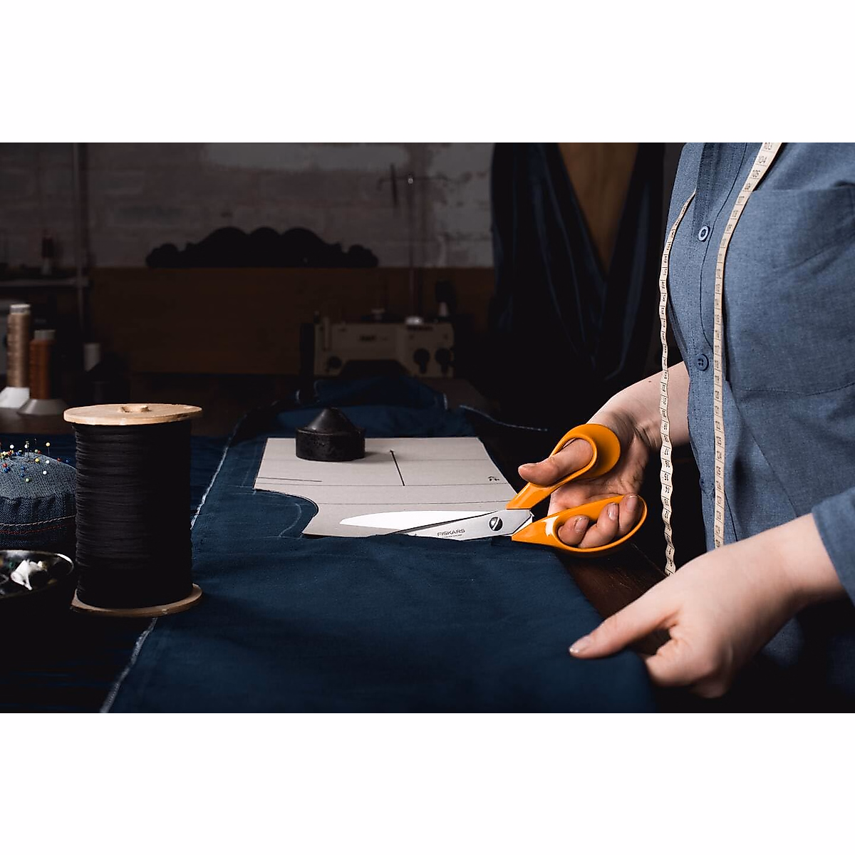 Fiskars Dressmaking Scissors, one size, Orange