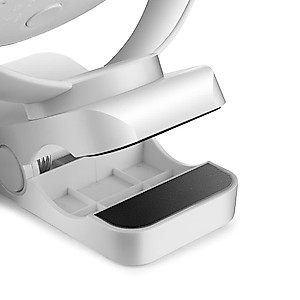 Viniper 6 inch Rechargeable Clip on Fan, 5000mah Battery Desk Fan : 360° Rotation & 3 Speeds Strong Wind Portable Fan, 8-30 Working Hours, Quiet and Powerful (White)