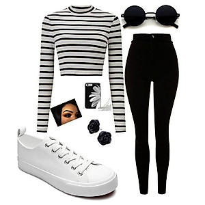 FRACORA Women's PU Leather Tennis Shoes Low Top lace up Casual Shoes Comfortable Fashion Sneaker(White,US9)