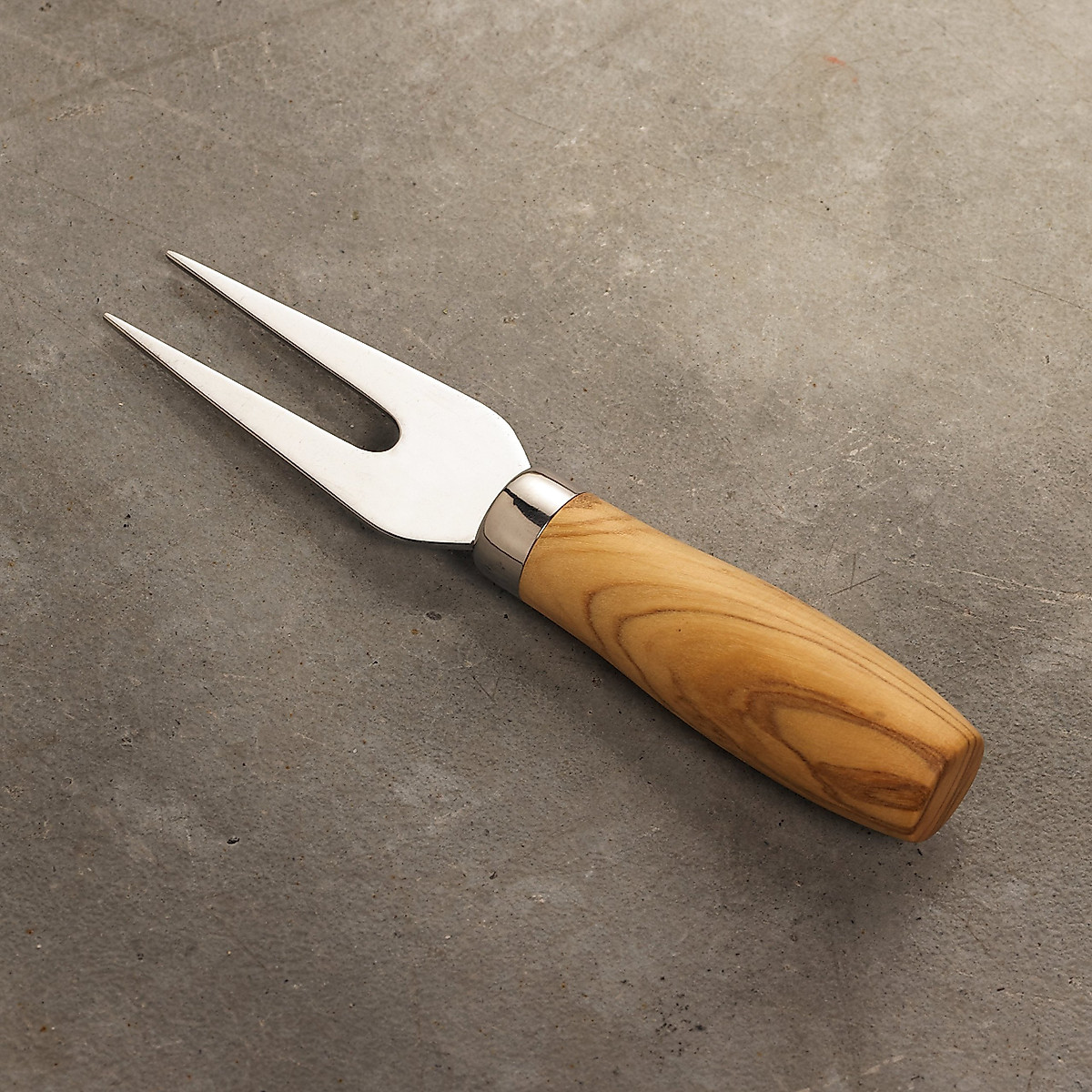 Berard 3-Piece Stainless Steel Cheese Knife Set with Olive Wood Handles (Hard Knife, Soft/Medium Knife and Cheese Fork)